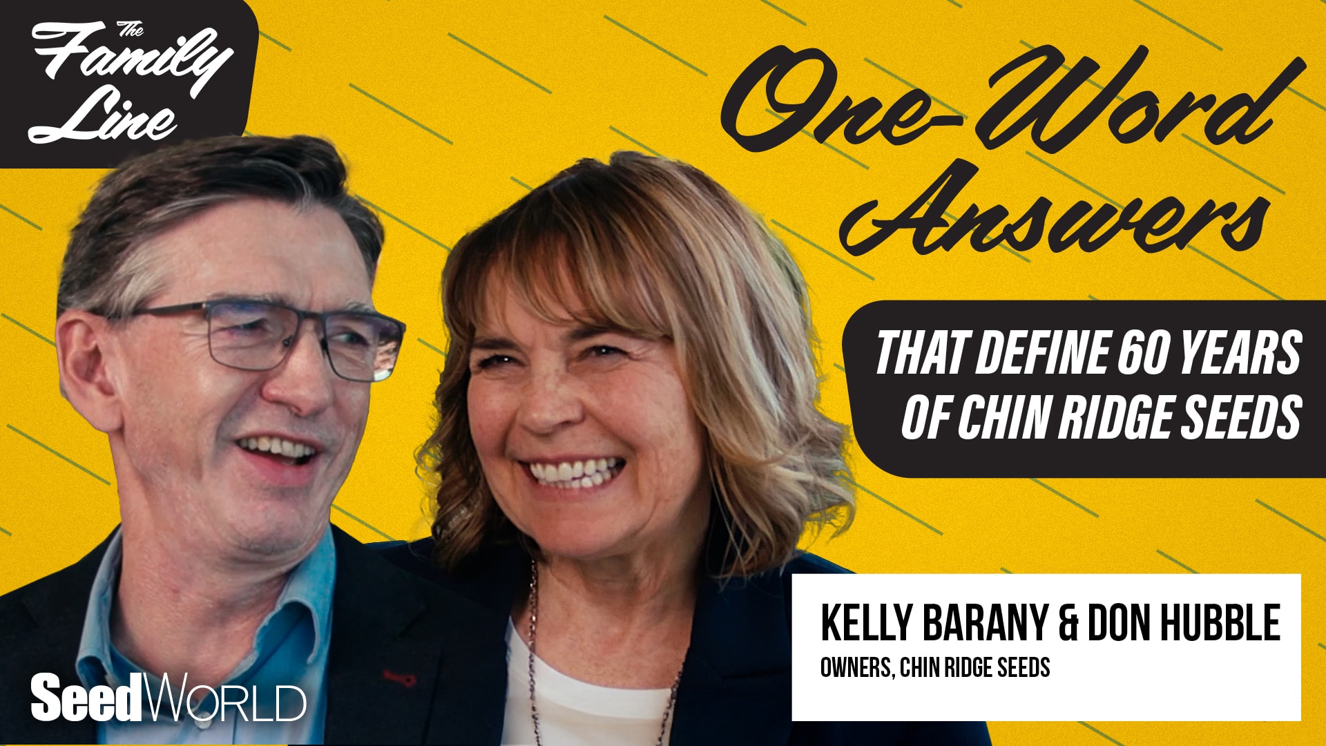 One-Word Answers That Define 60 Years of Chin Ridge Seeds - Seed World